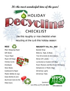 Holiday Curbside Recycling Checklist | Virginia Peninsulas Public ...